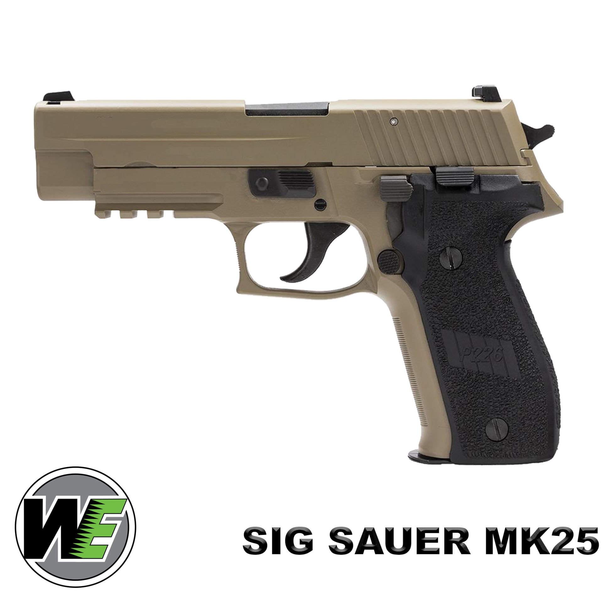 Airsoft Tabanca WE SigSauer MK25 Tan/Siyah WE-F003-T-MK25 | Airsoft.com.tr